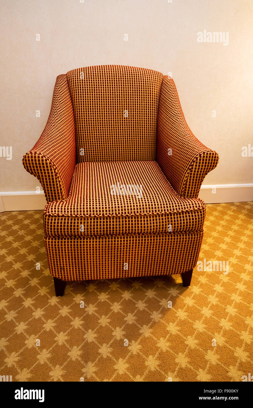 Interior of the room - modern arm chair against the wall Stock Photo ...
