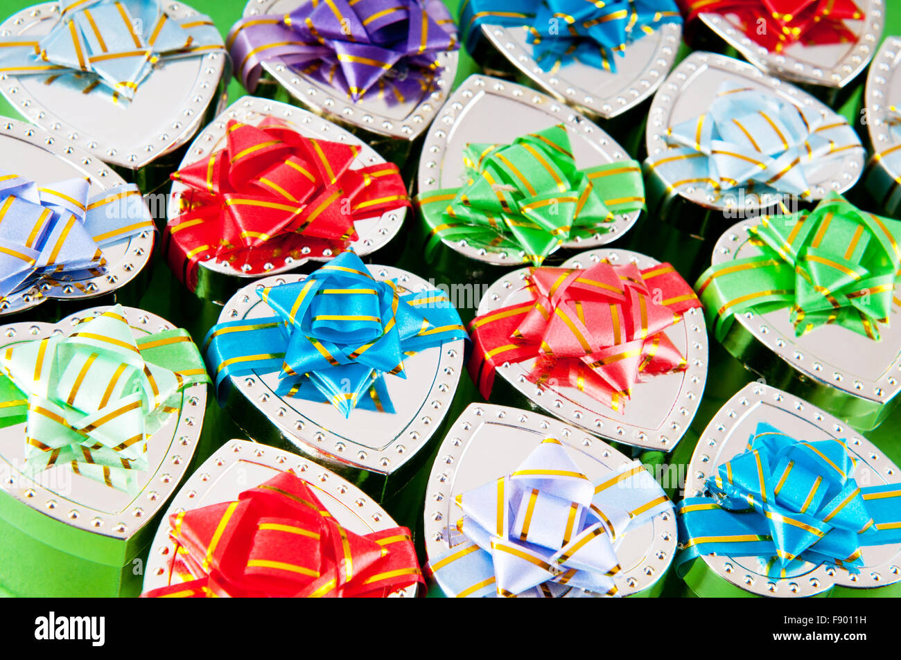 Gift boxes in celebration concept Stock Photo - Alamy