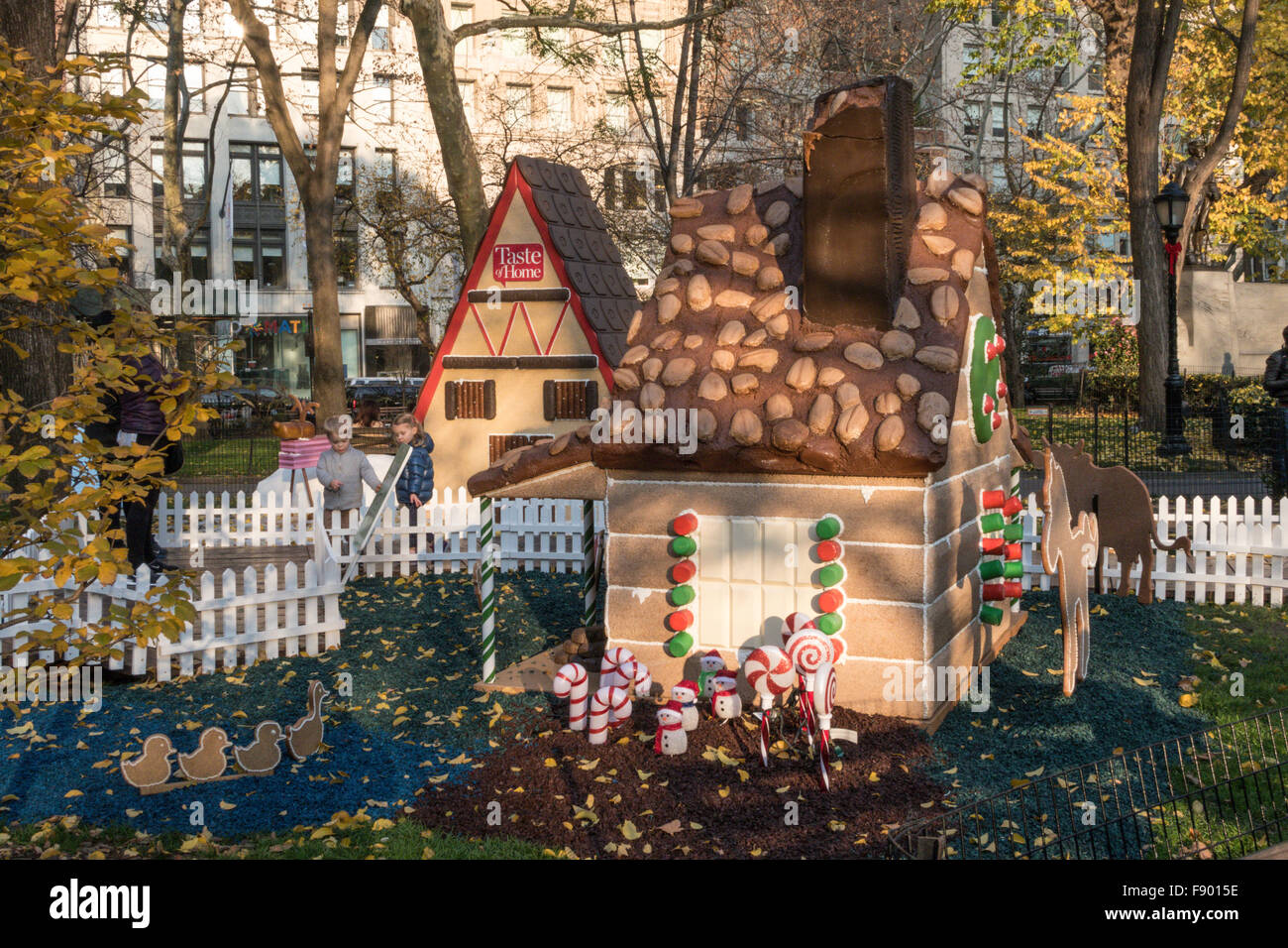 Gingerbread Blvd. in Madison Square Park, NYC Stock Photo - Alamy