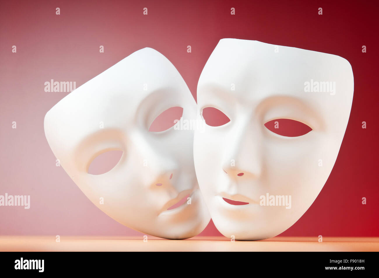 Masks with theatre concept Stock Photo - Alamy