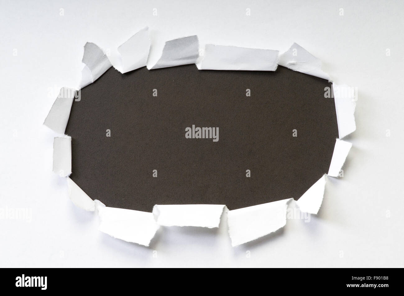 Space for your message on torn paper Stock Photo - Alamy