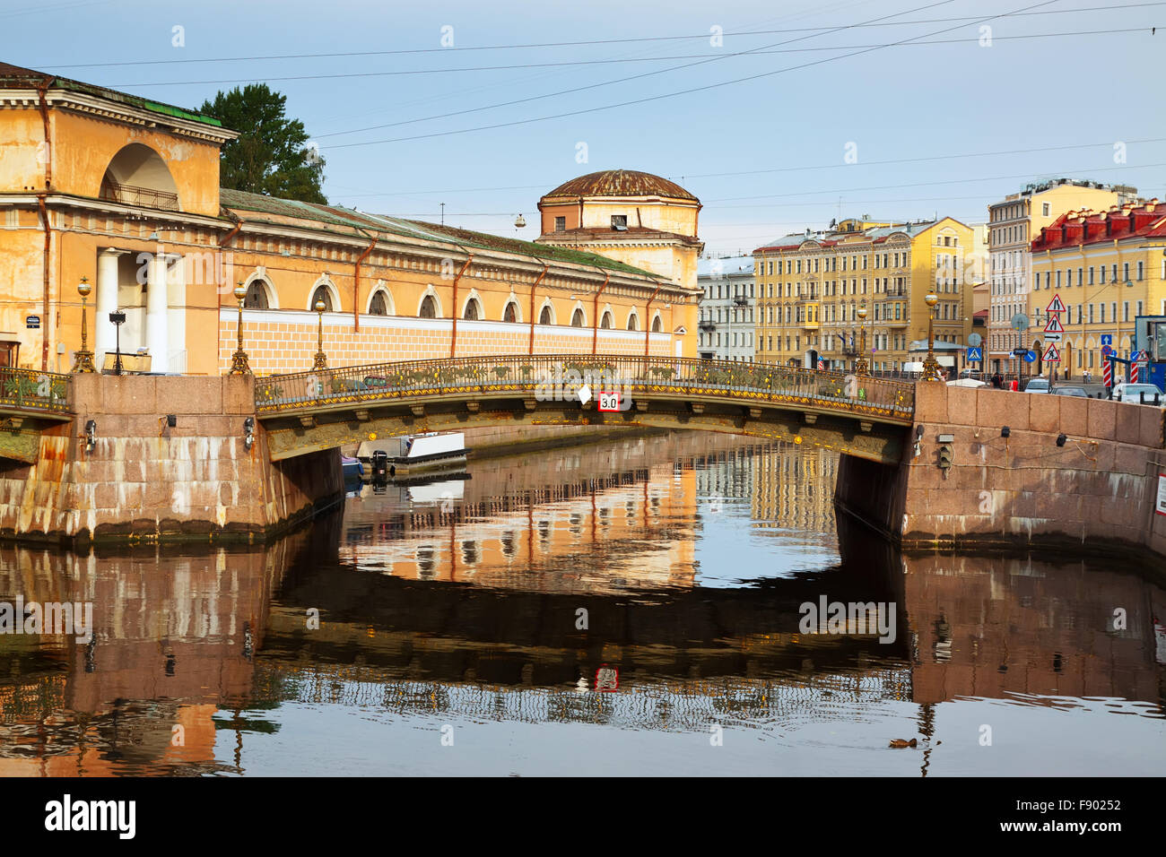 View of Saint Petersburg. Moyka River in summer day Stock Photo - Alamy