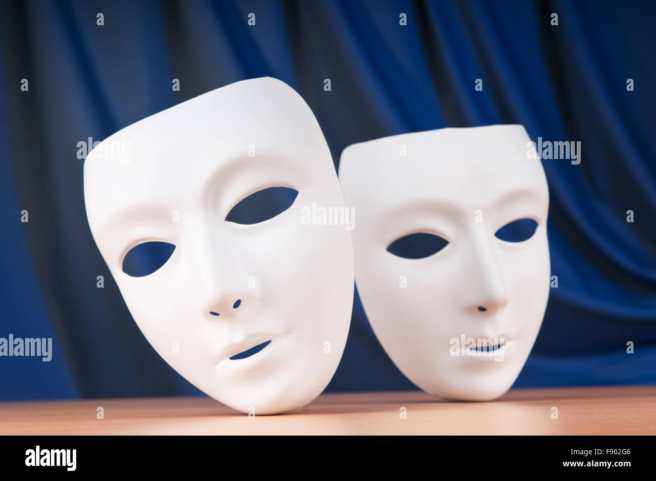 Masks with theatre concept Stock Photo - Alamy