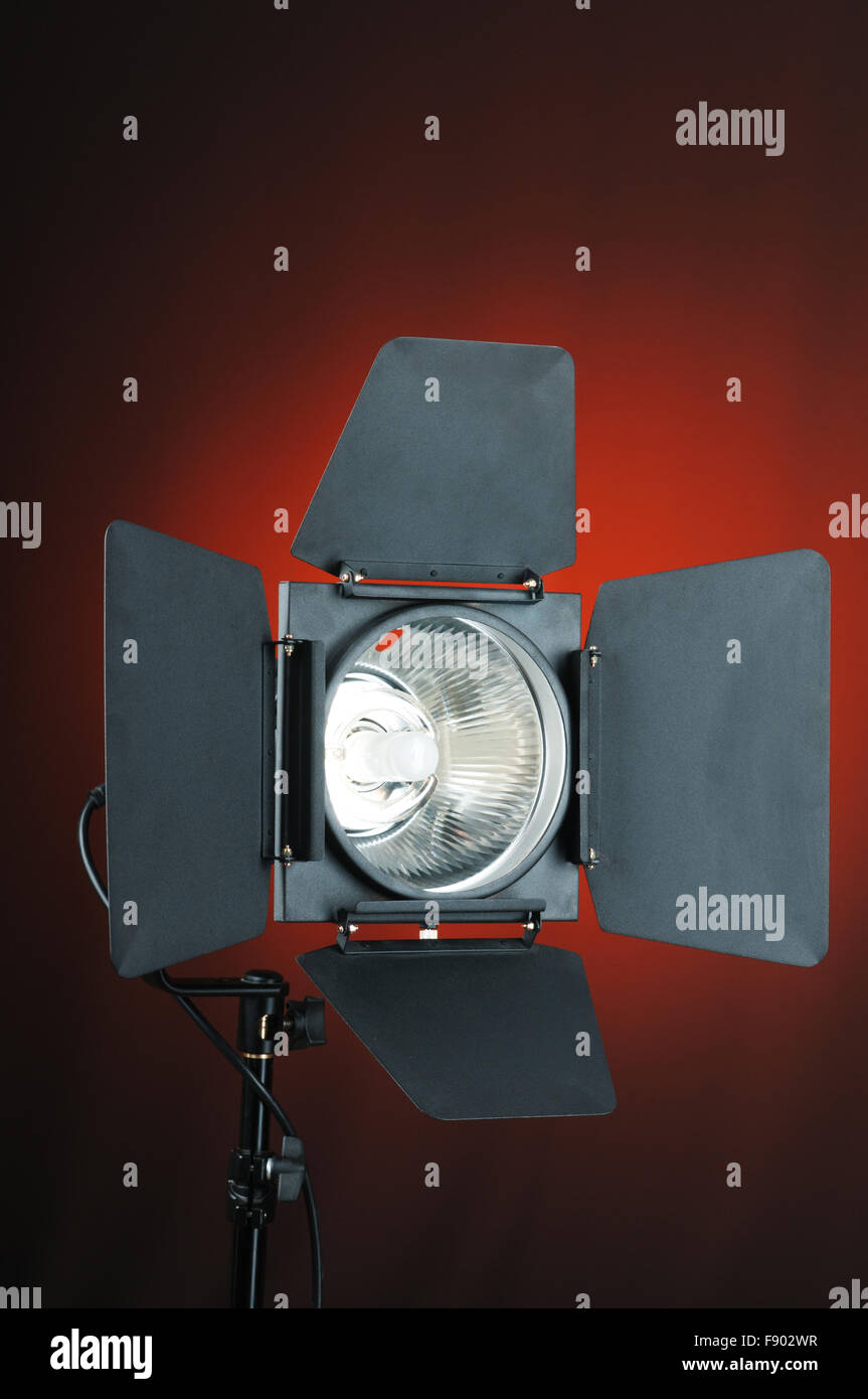 Projector lights wtih space for your text Stock Photo - Alamy