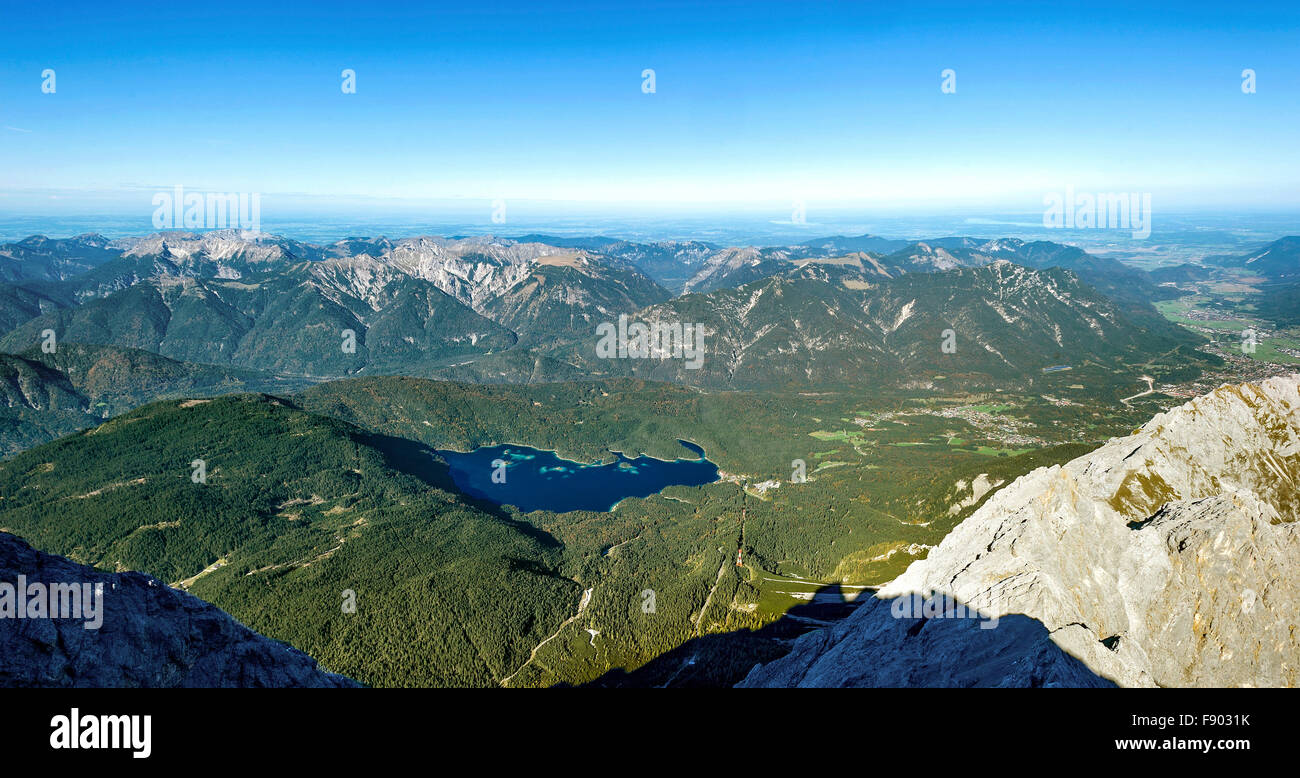 Zugspitze View View From Zugspitze Germany And Austria Hi Res Stock