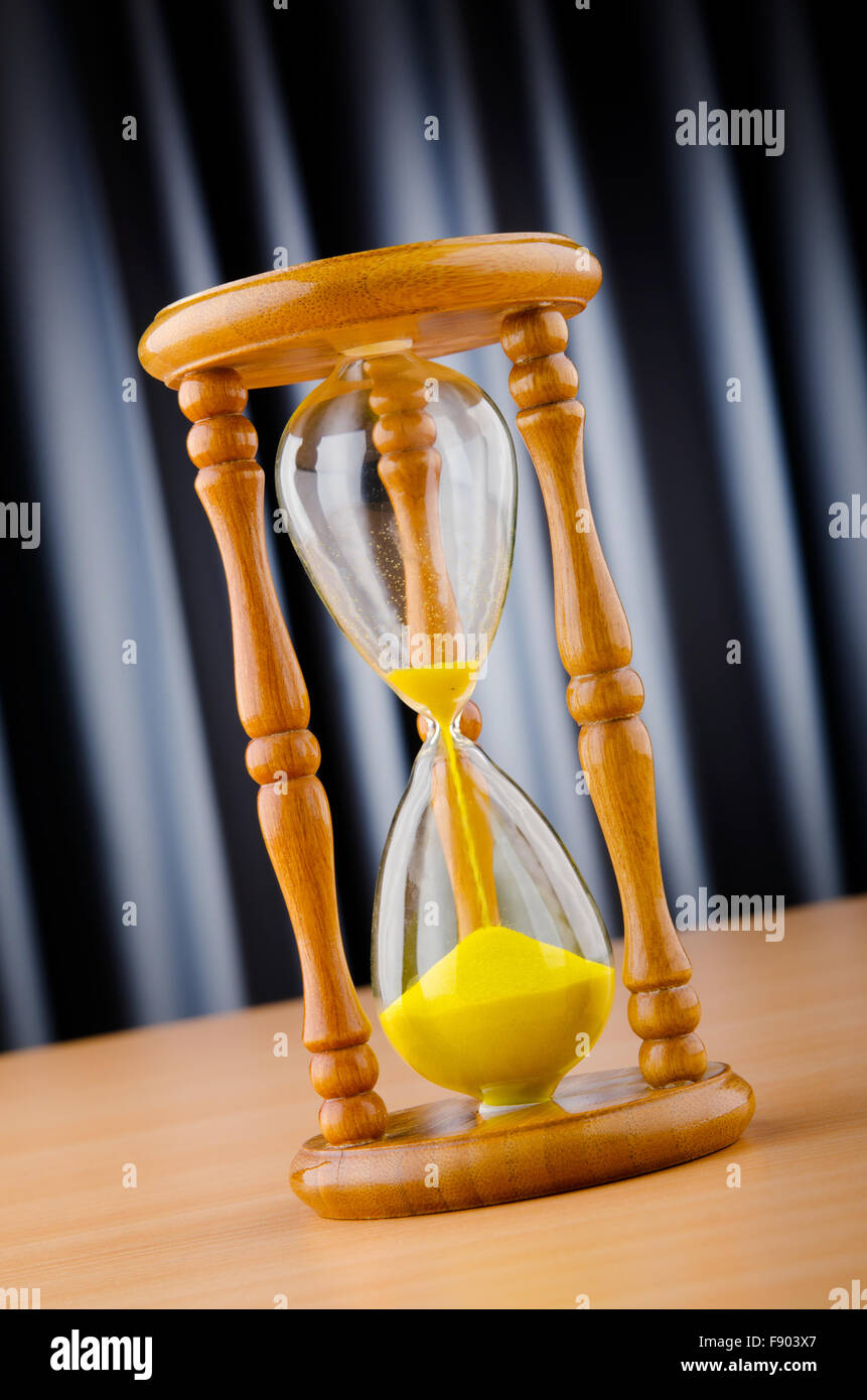Time concept with hour glass Stock Photo - Alamy