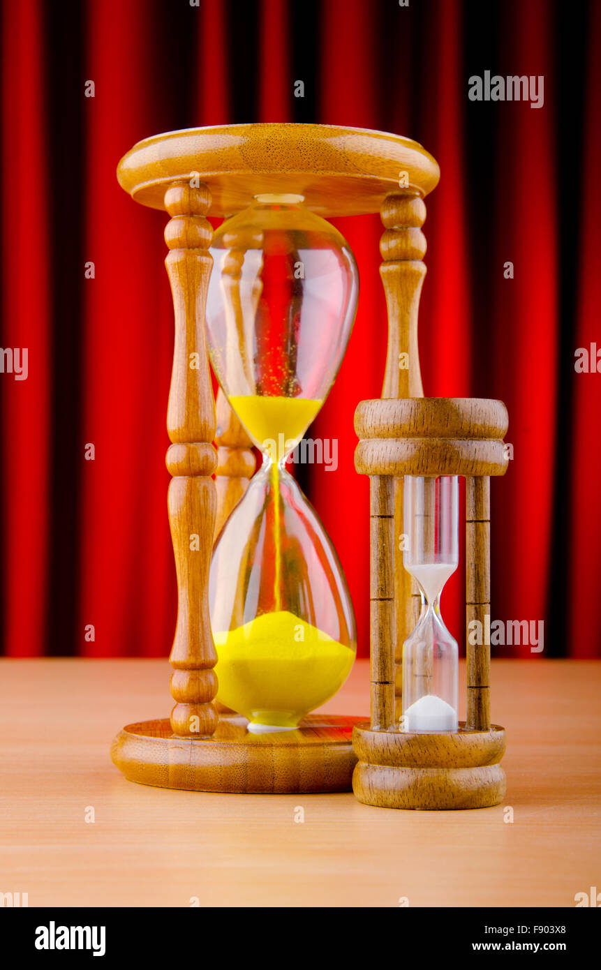 Time concept with hour glass Stock Photo - Alamy