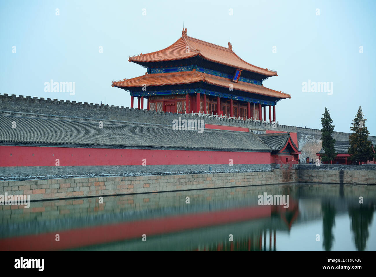Ancient historical buildings in Imperial Palace in Beijing, China Stock ...