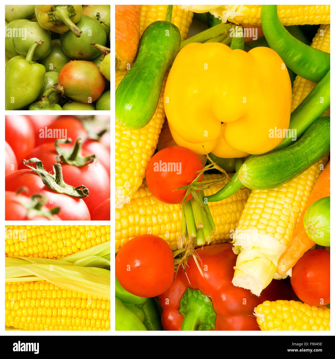 Set of various food items Stock Photo - Alamy