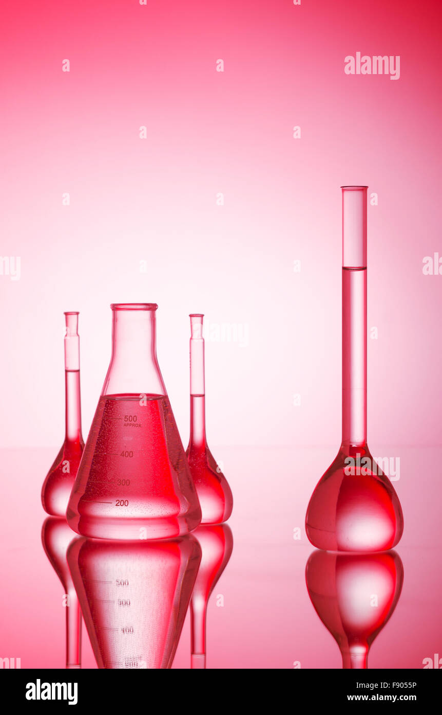 Chemical glass tubing in lab Stock Photo - Alamy