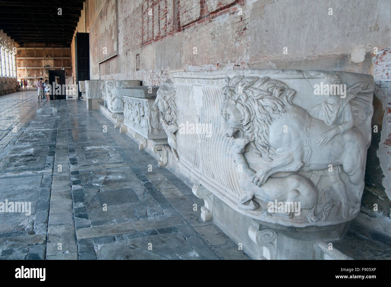 Italy, Tuscany, Pisa, the Camposanto Monumentale, Medieval Cemetery ...