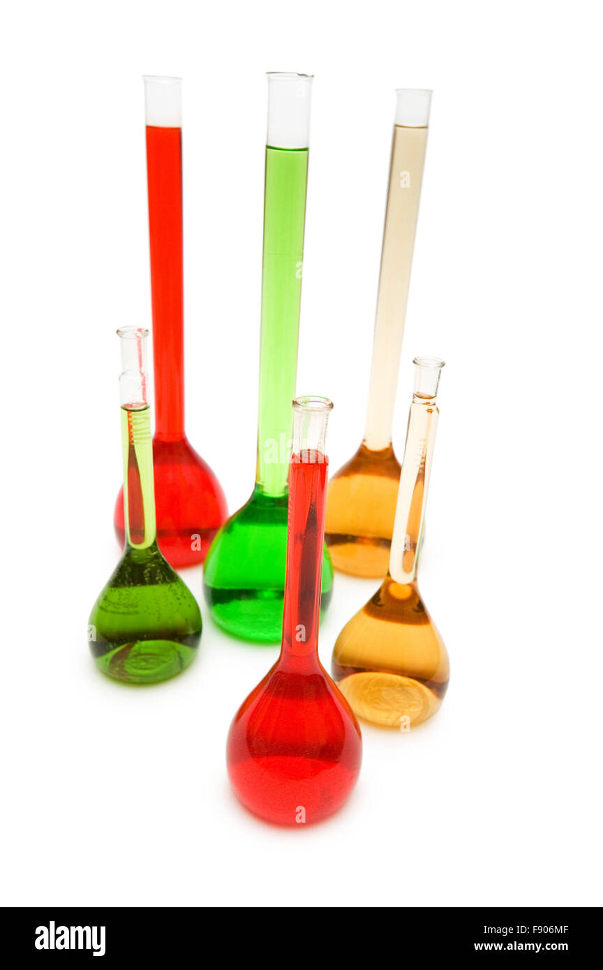 Various coloured tubes isolated on the white Stock Photo - Alamy