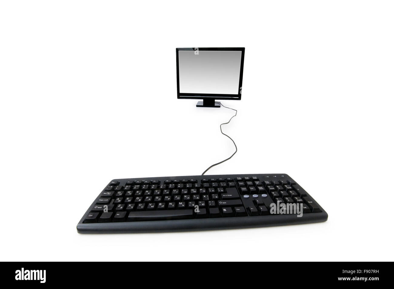 Desktop computer isolated on the white background Stock Photo - Alamy