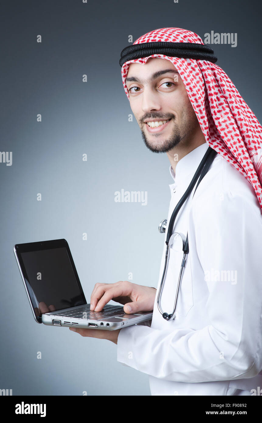 Arab doctor working in hospital Stock Photo - Alamy
