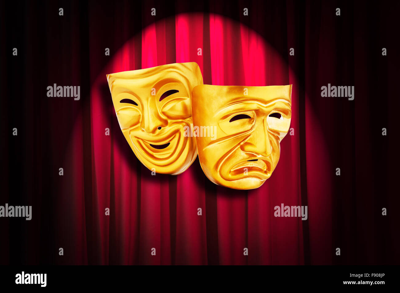 Theatre performance concept with masks Stock Photo - Alamy