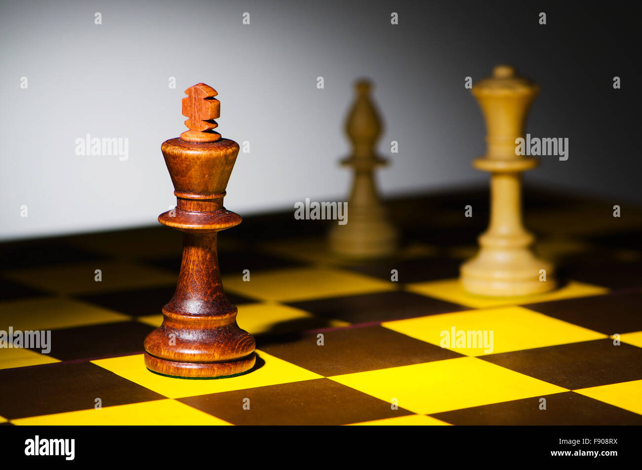 Chess concept with various pieces Stock Photo - Alamy