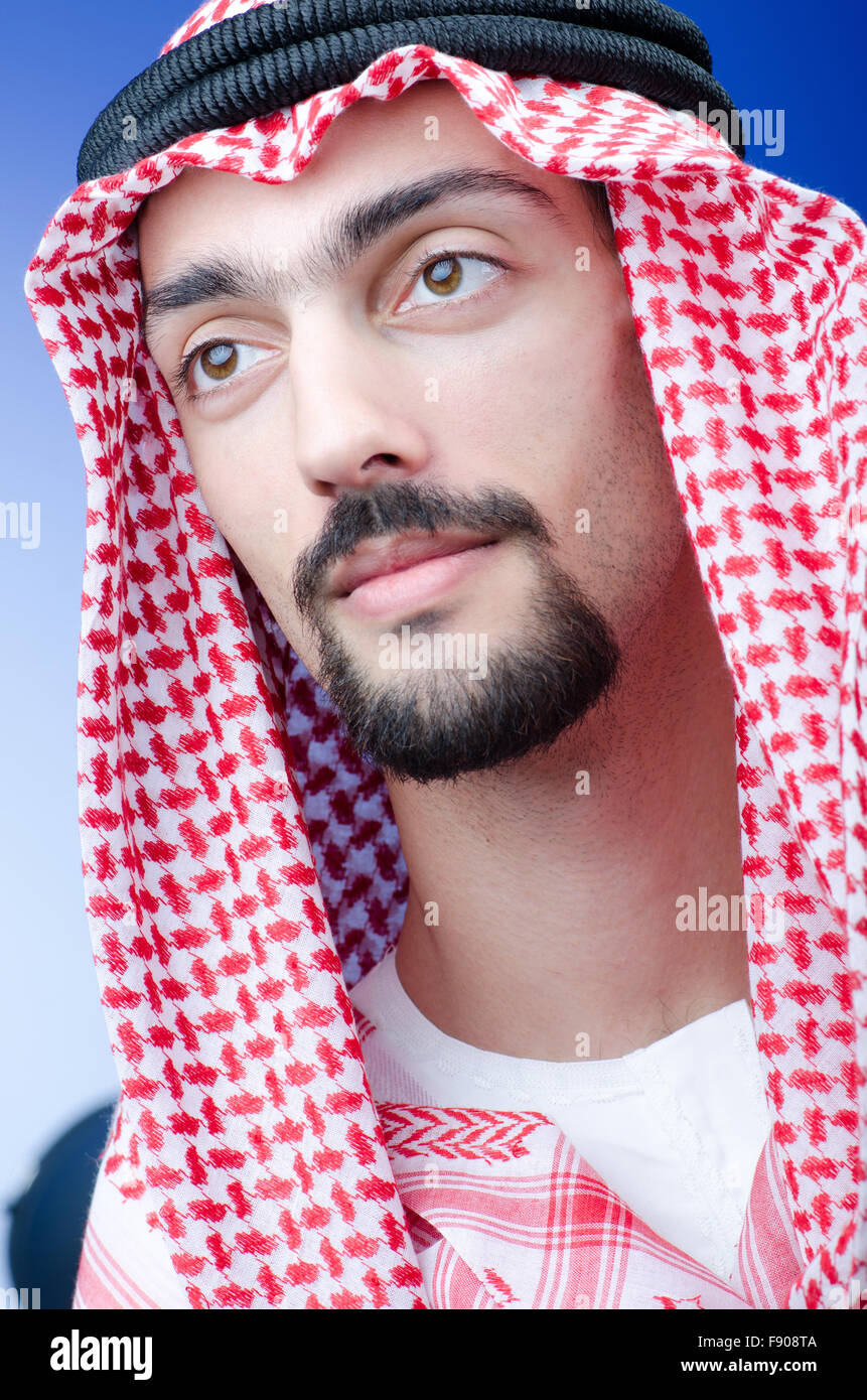 Portrait of young arab Stock Photo - Alamy
