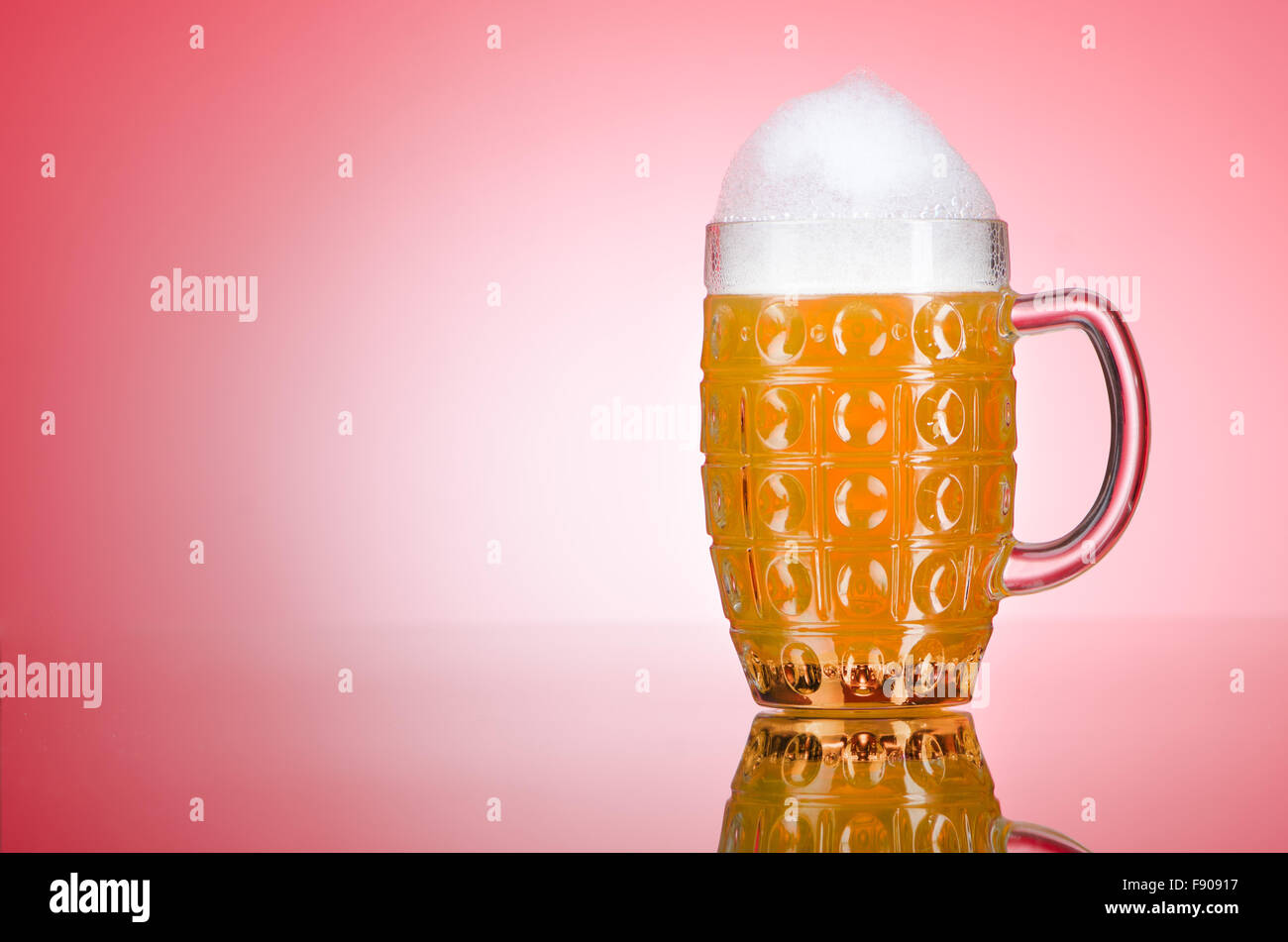 Beer glass on the table Stock Photo - Alamy