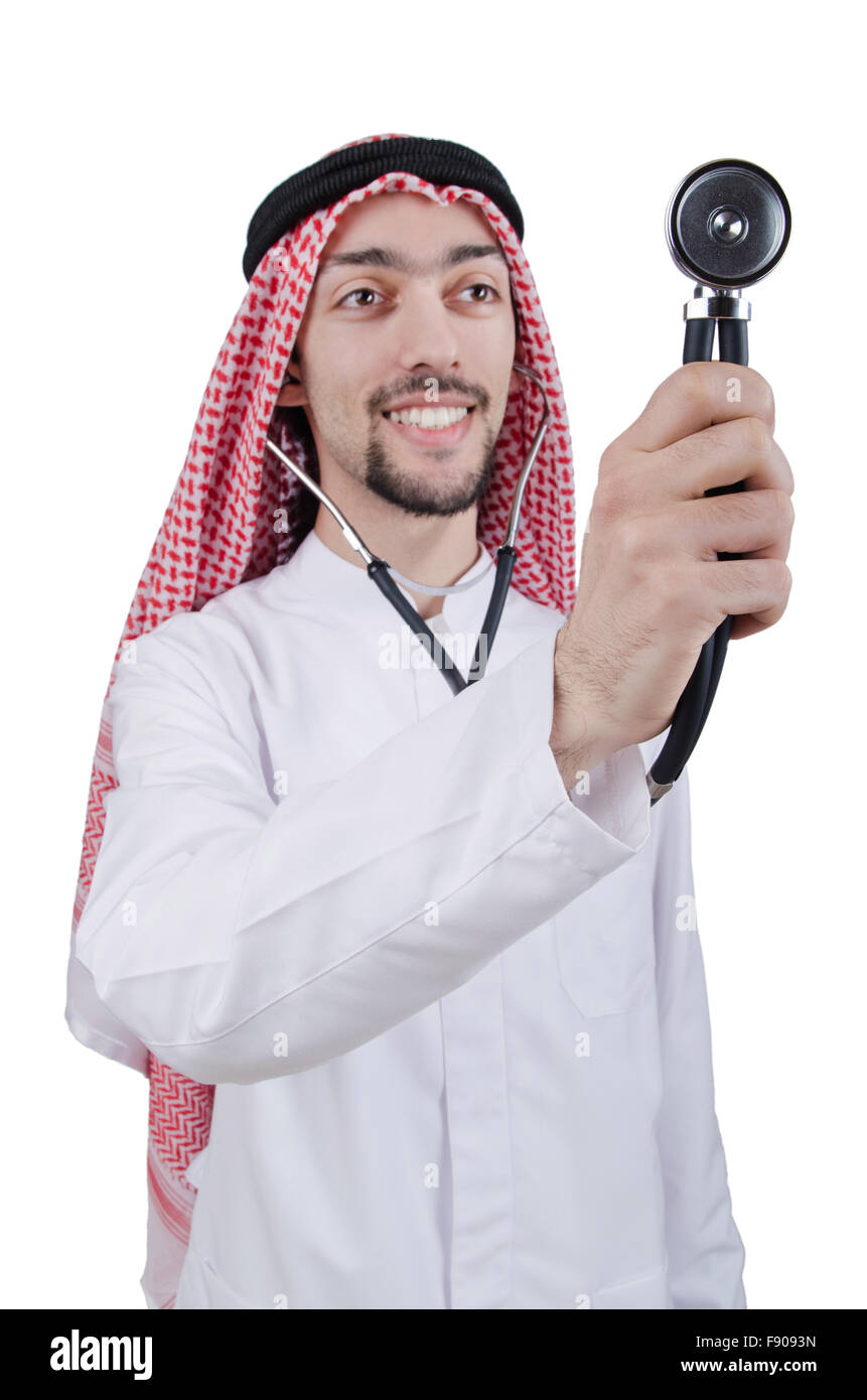 Young arab doctor with stethoscope Stock Photo - Alamy
