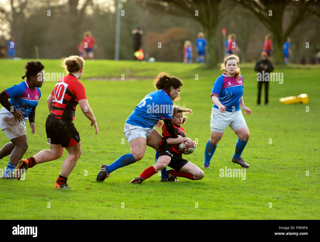 University sport UK - women`s Rugby Union Stock Photo - Alamy