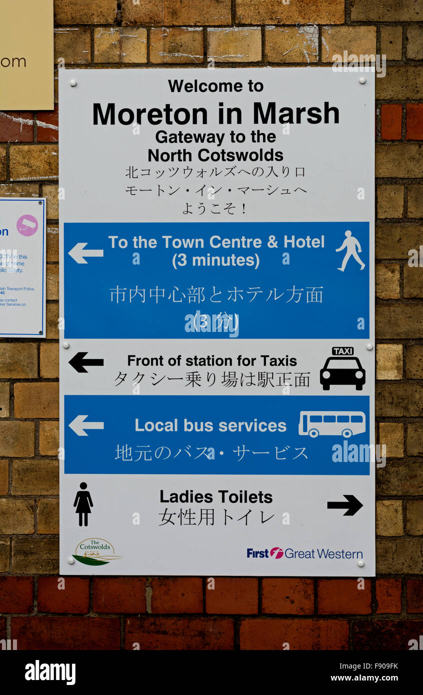 Sign moreton in marsh hi-res stock photography and images - Alamy