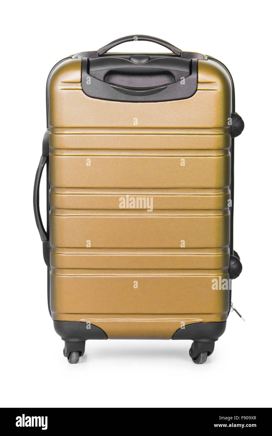 Luggage concept with case on the white Stock Photo - Alamy