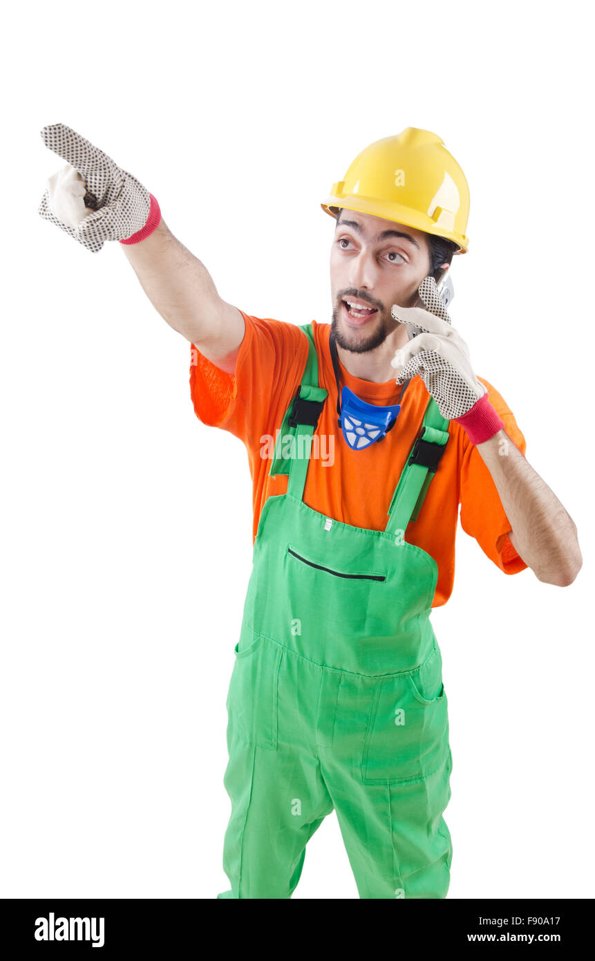 Work speaking on the phone Stock Photo - Alamy