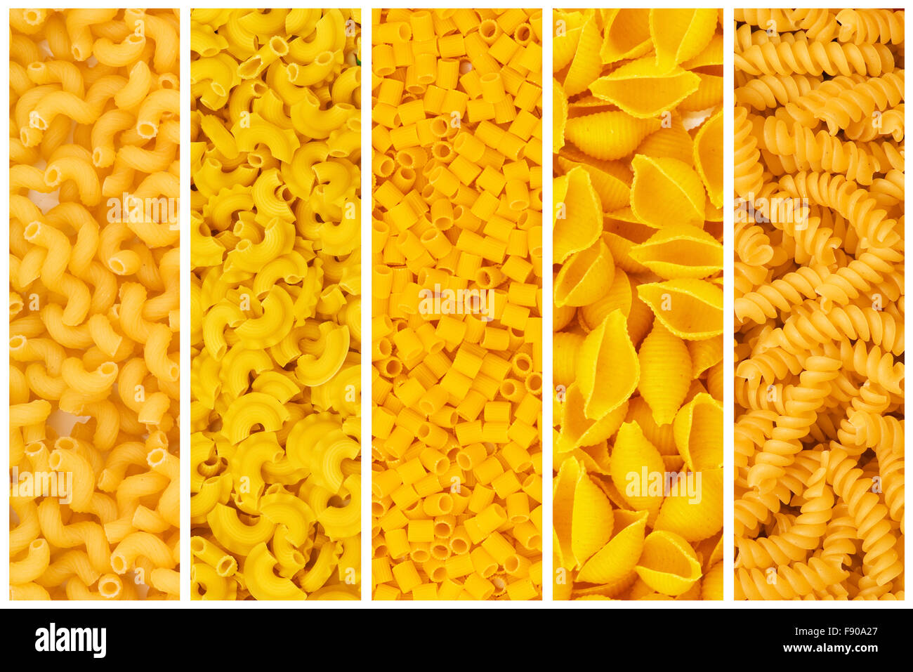 Set of various pasta backgrounds Stock Photo - Alamy
