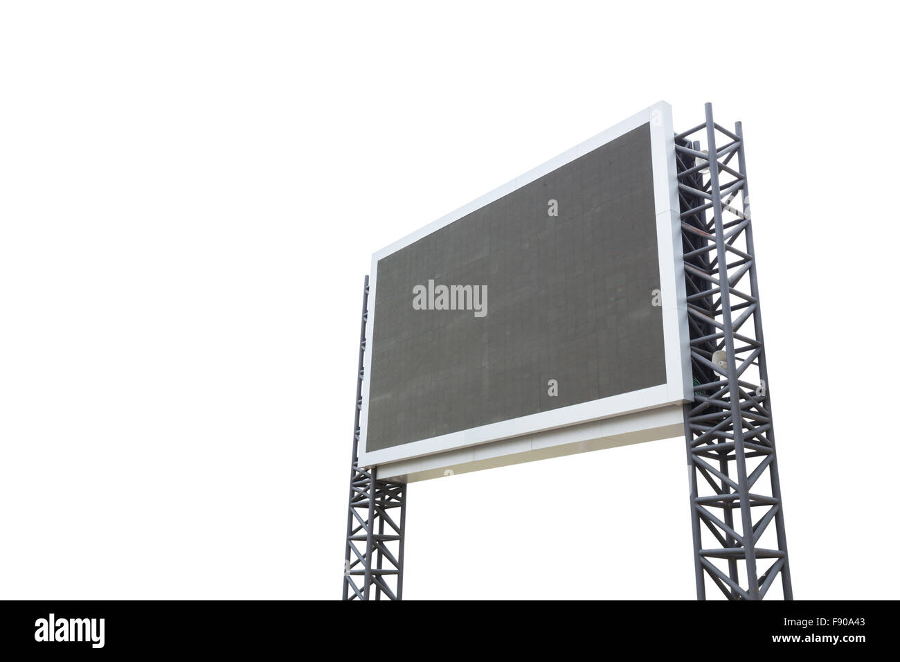 large sign board isolated on a white background (with clipping part ...