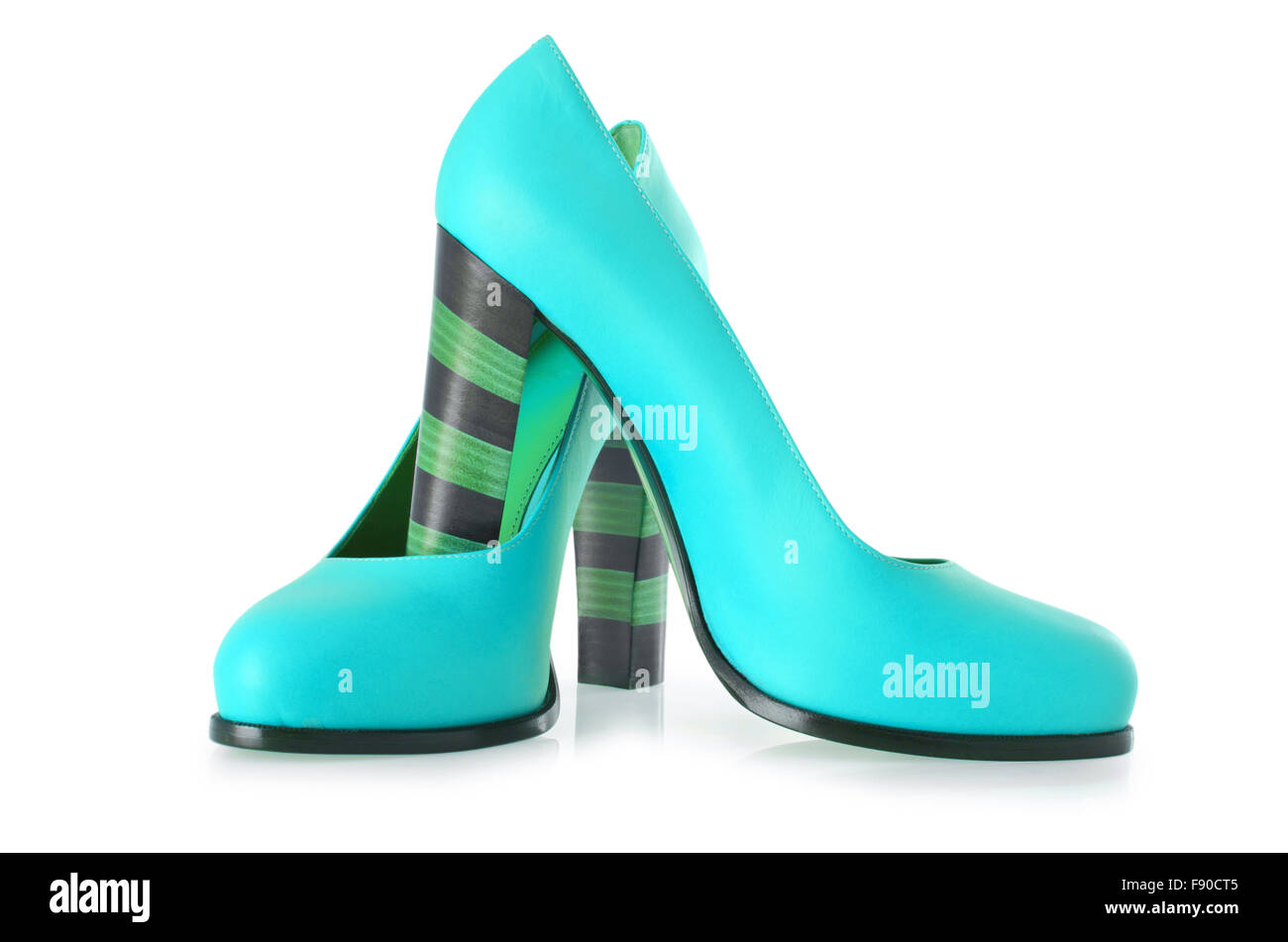 Woman shoes isolated on white Stock Photo - Alamy