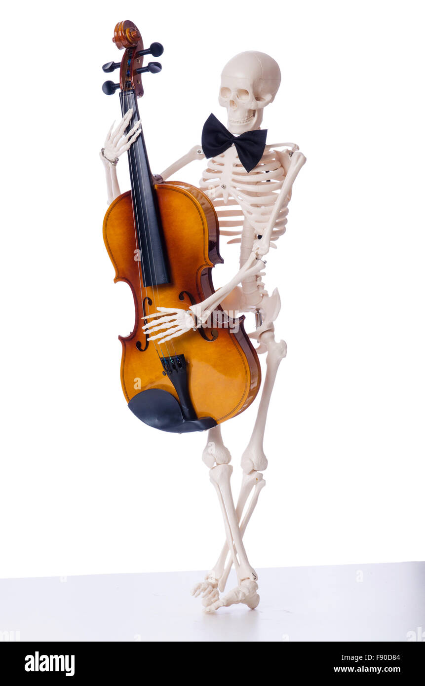 Skeleton hand playing violin hi-res stock photography and images - Alamy