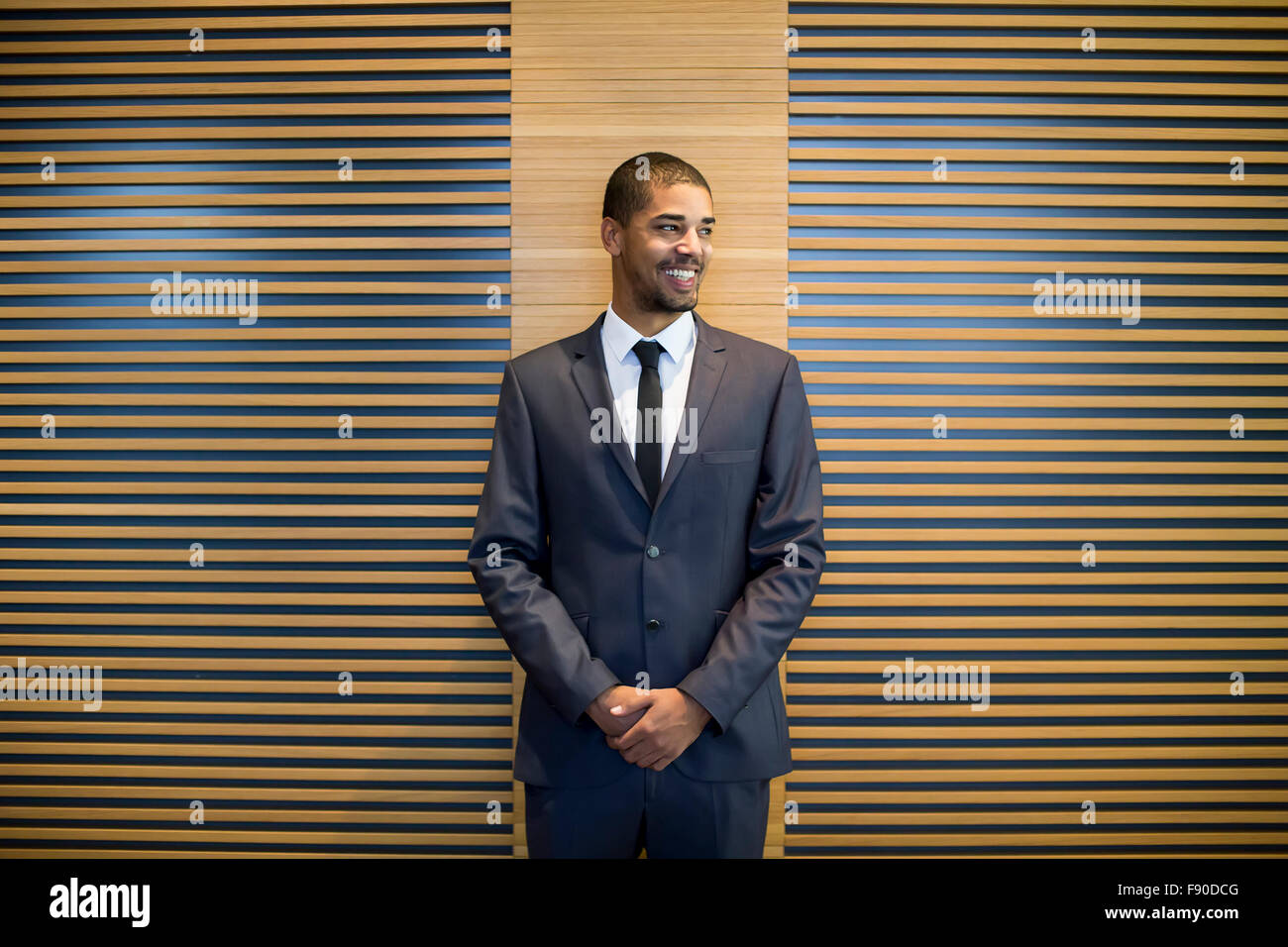 Handsome black businessman Stock Photo - Alamy