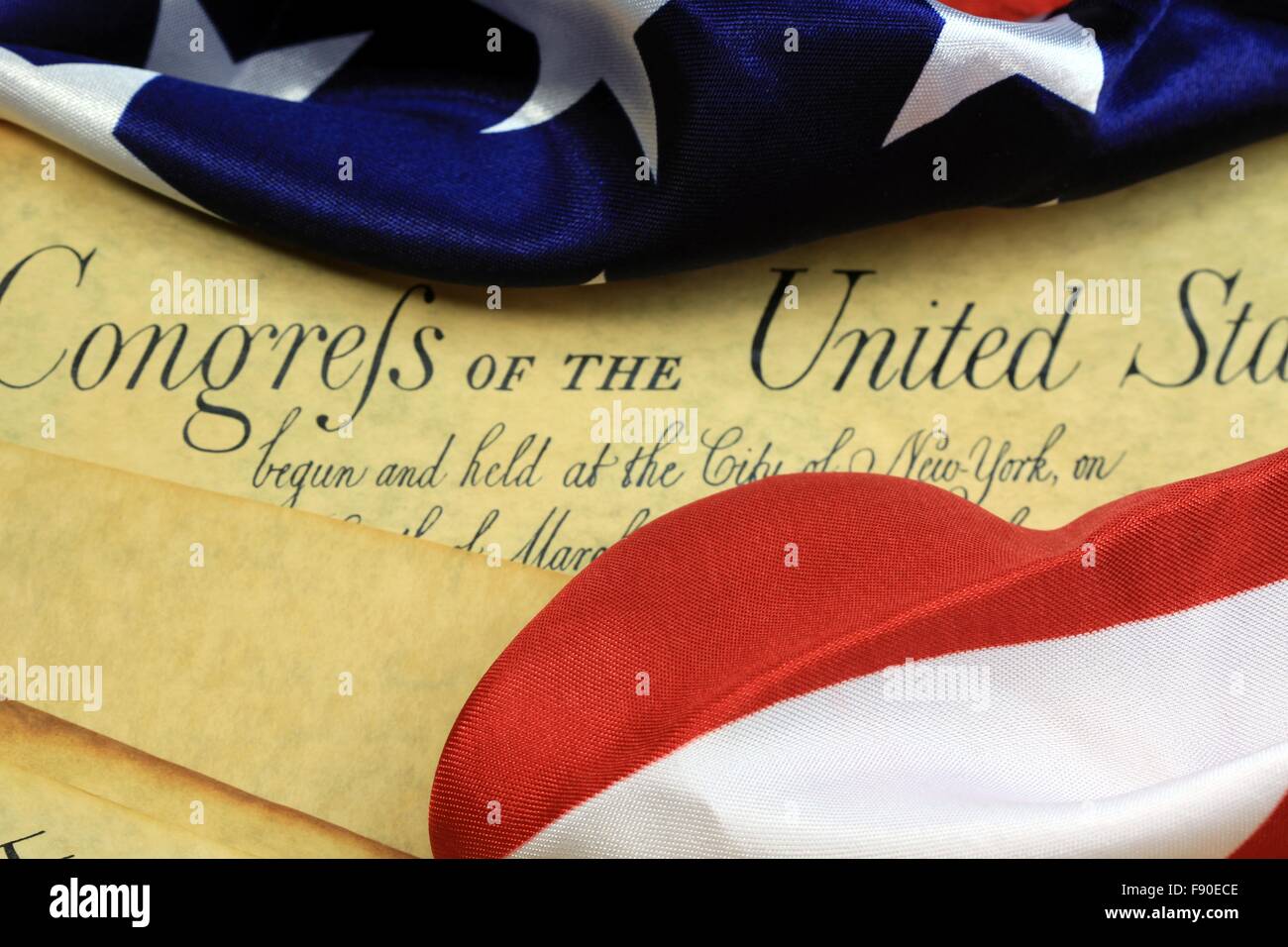 Historical Document US Constitution - We The People Stock Photo - Alamy