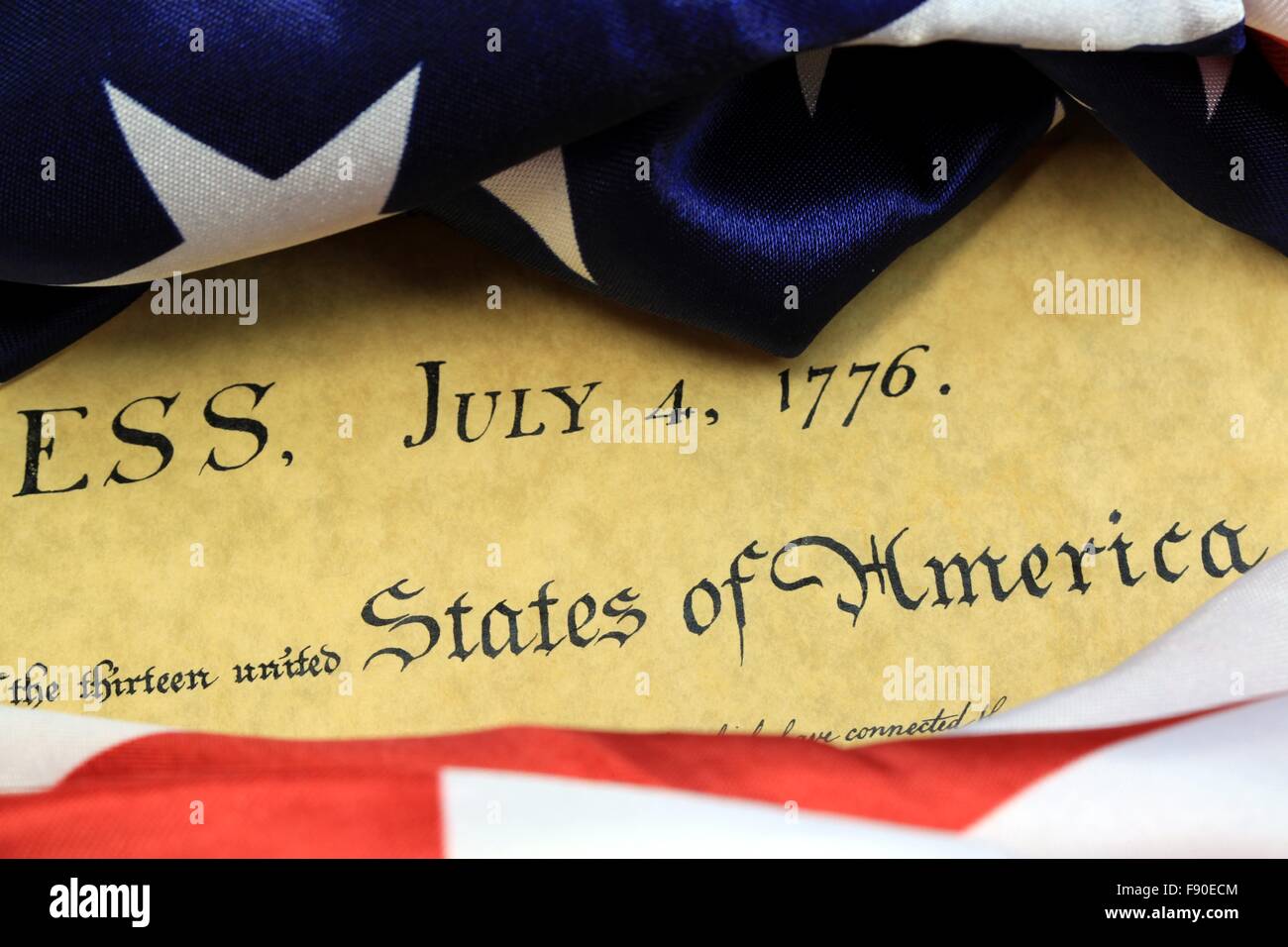 Historical Document US Constitution - We The People Stock Photo - Alamy