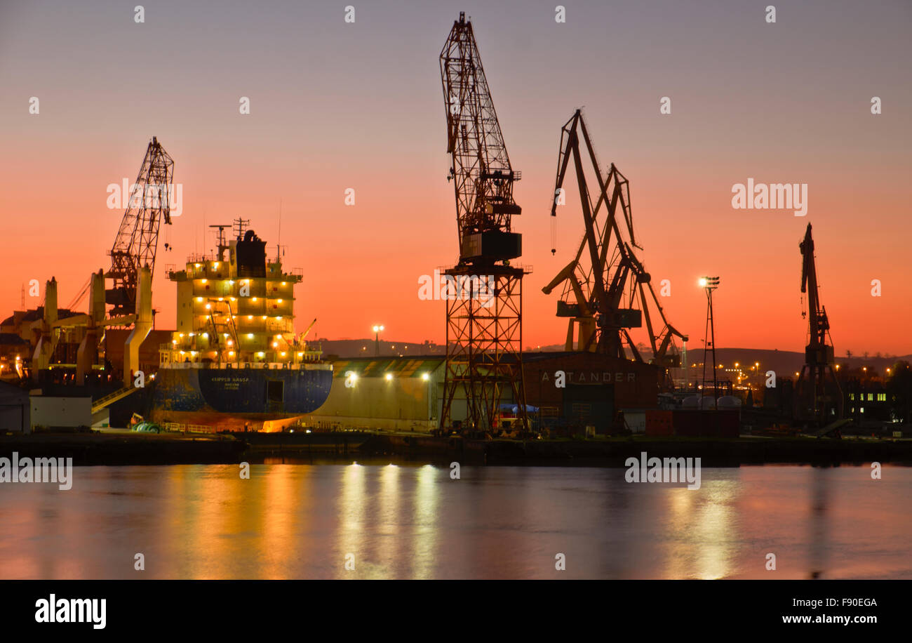 Shipyard .El Astillero,Cantabria.Spain Stock Photo - Alamy