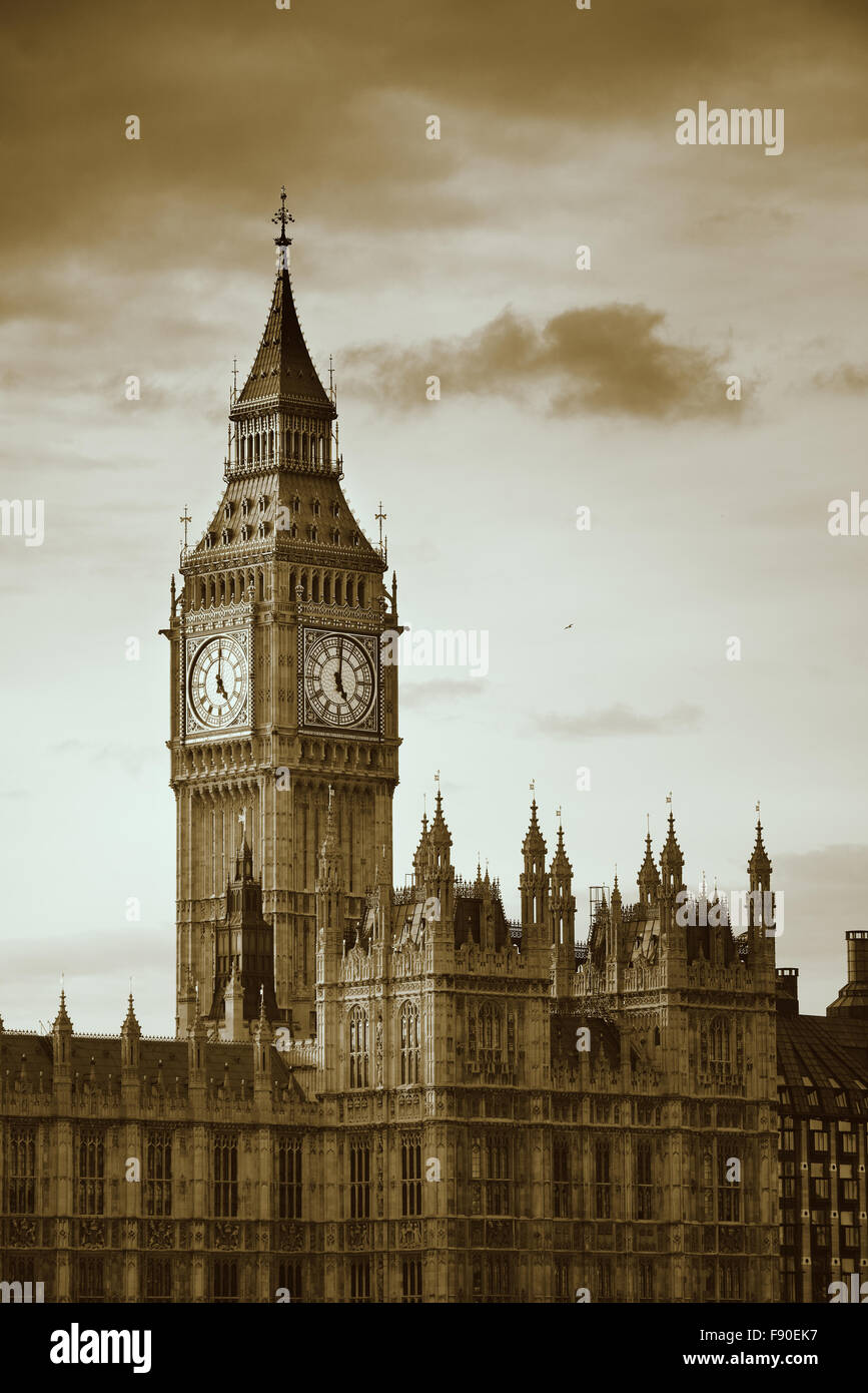 Big Ben of London as the famous landmark and icon of the city Stock ...