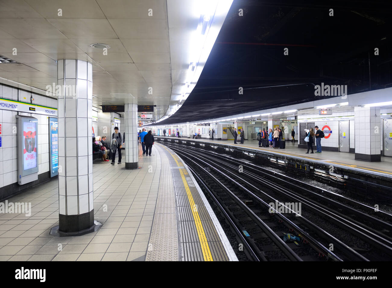 LONDON, UK - SEP 27: London Underground station interior on September ...