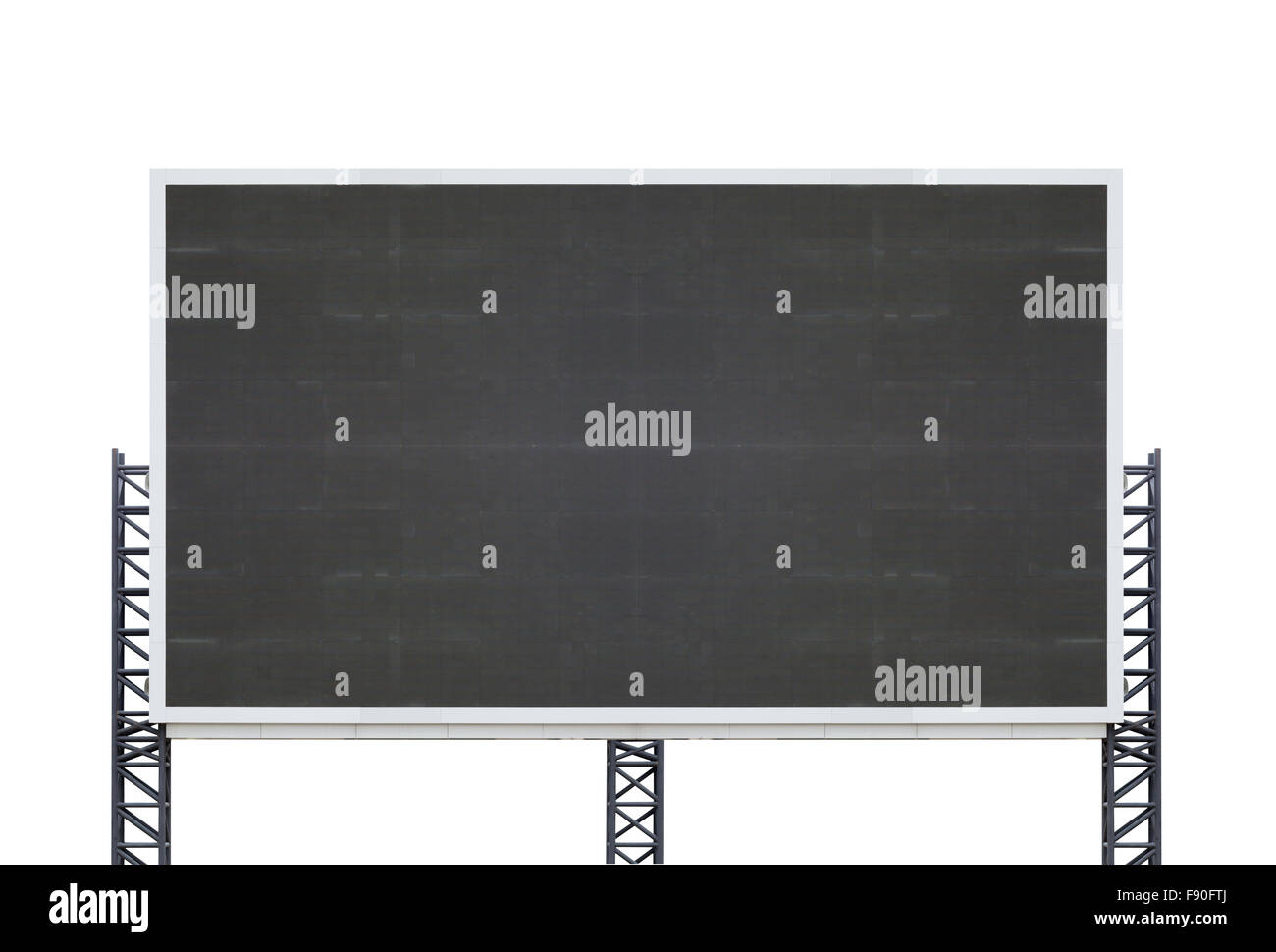 large sign board isolated on a white background Stock Photo - Alamy