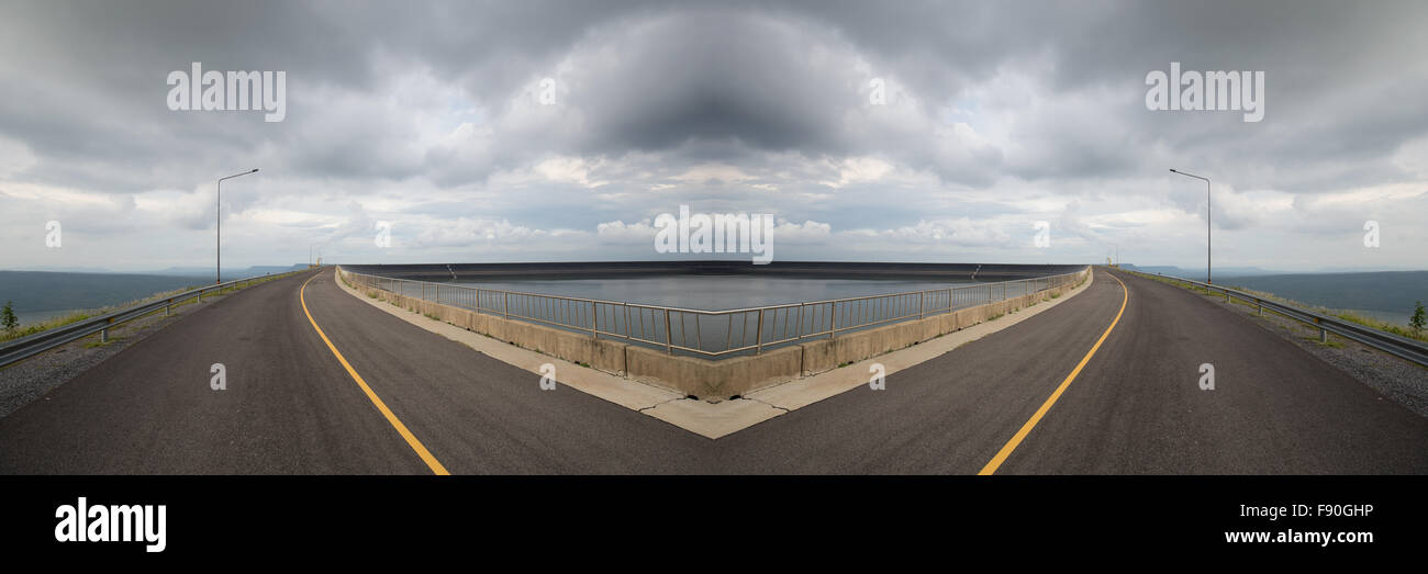 choice with crossroads spliting in two way Stock Photo - Alamy