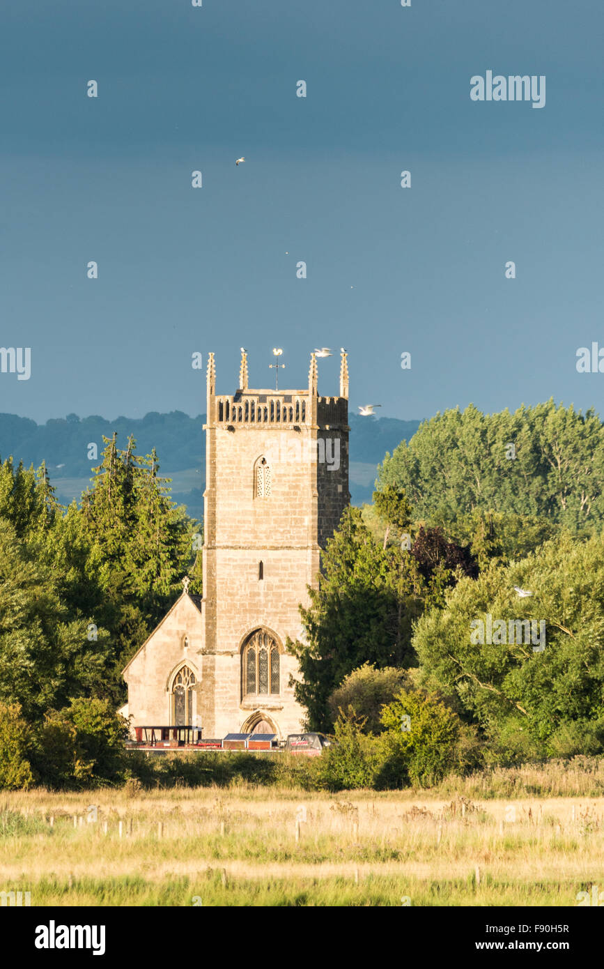 Lit church tower hi-res stock photography and images - Alamy