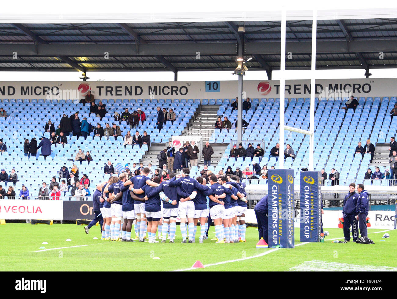 Paris, France. 12th Dec, 2015. Champions Cup Rugby. Racing Metro 92 ...