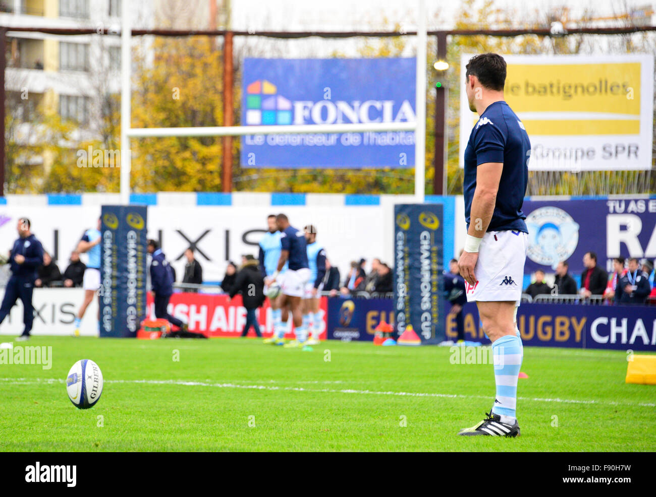 Paris, France. 12th Dec, 2015. Champions Cup Rugby. Racing Metro 92 ...