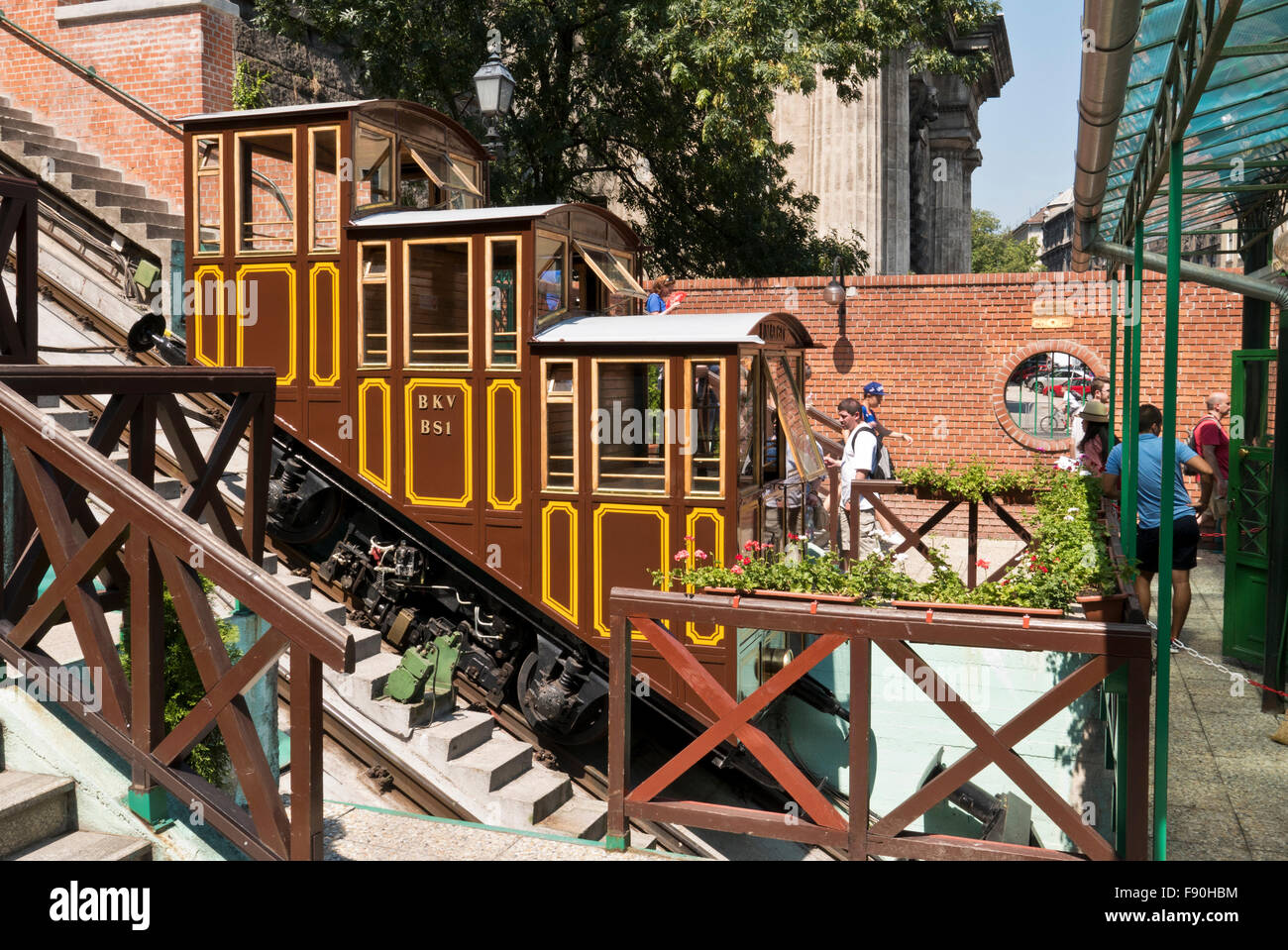 Budapest castle hill funicular hi-res stock photography and images - Alamy