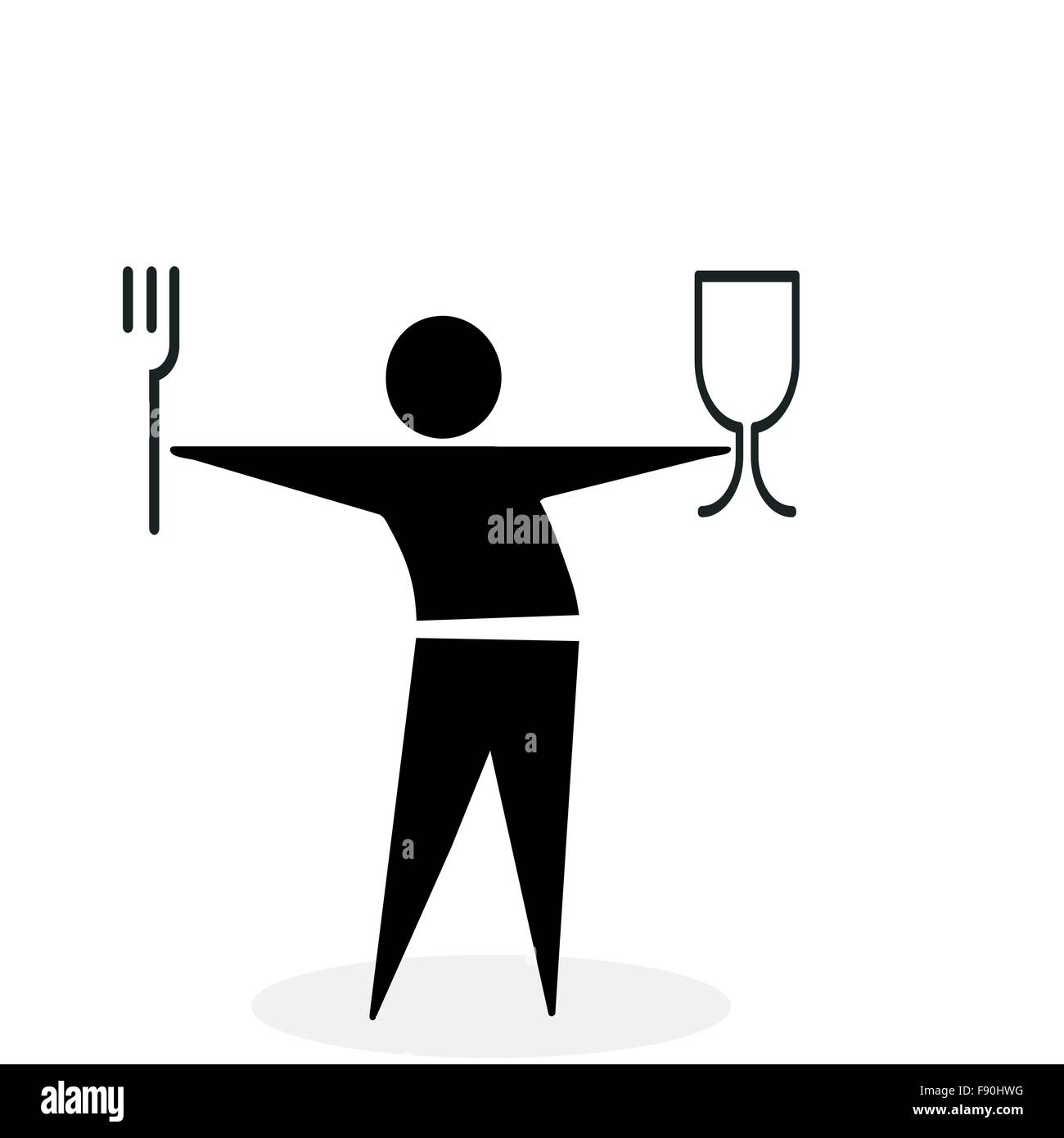 Glutton eating Stock Vector Images - Alamy