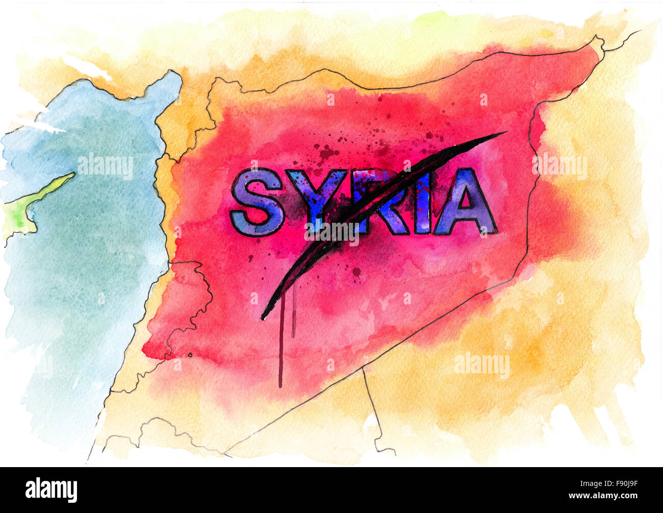 Refugee crisis map hi-res stock photography and images - Alamy