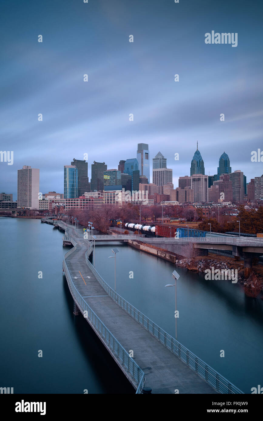 Philadelphia skyline with urban architecture Stock Photo - Alamy