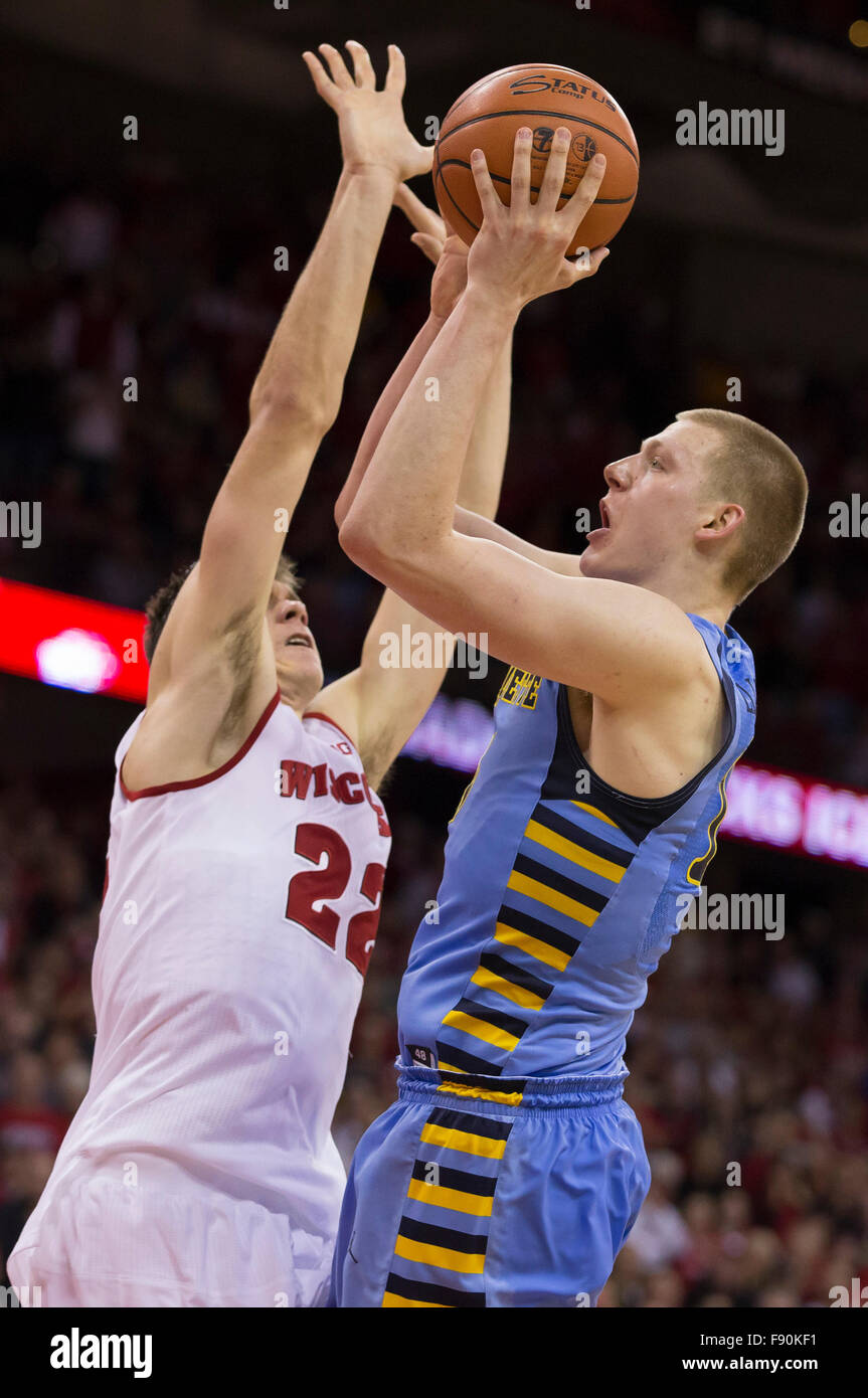 Madison, WI, USA. 12th Dec, 2015. Marquette Golden Eagles forward Henry ...