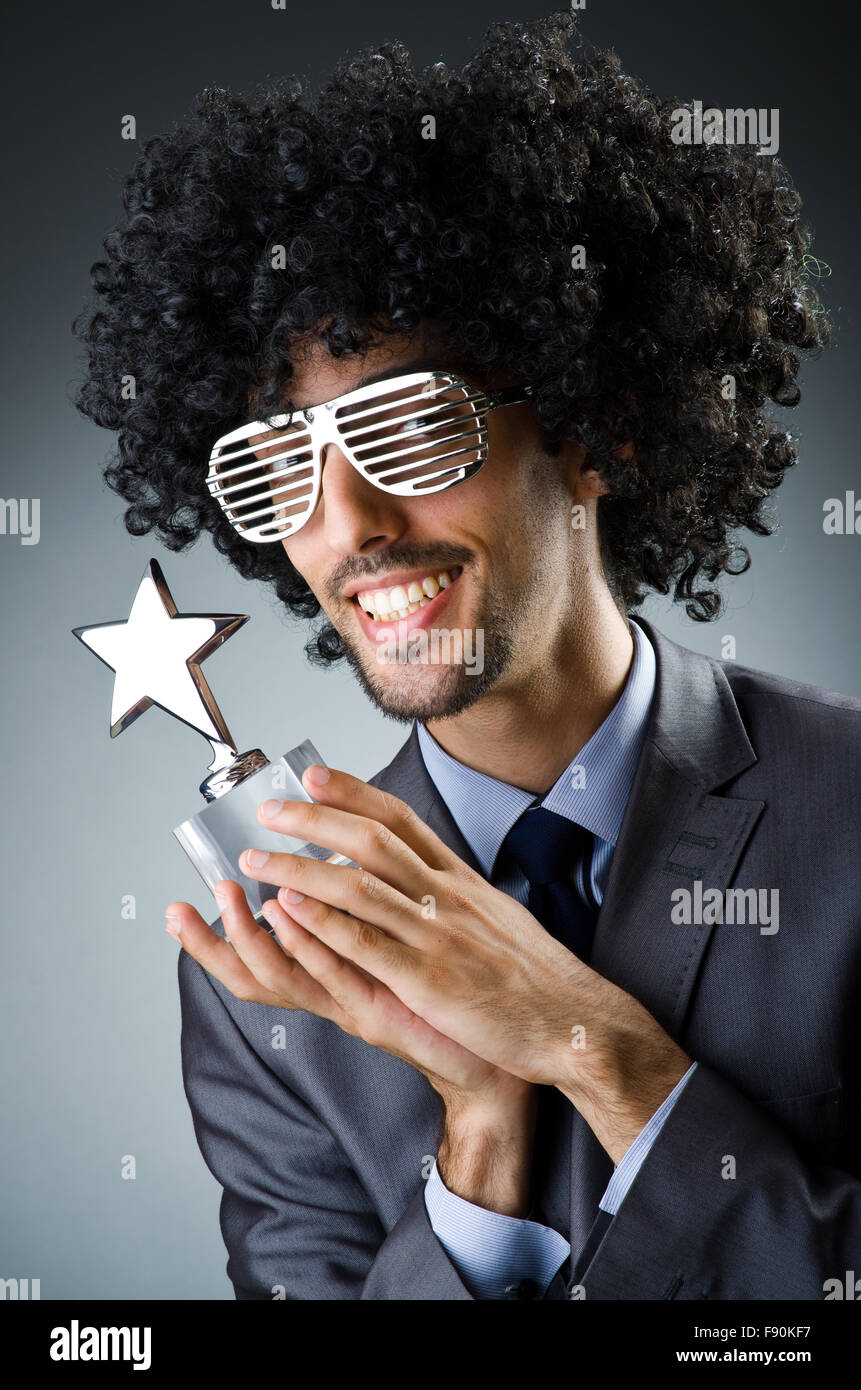 Man getting his star award Stock Photo - Alamy