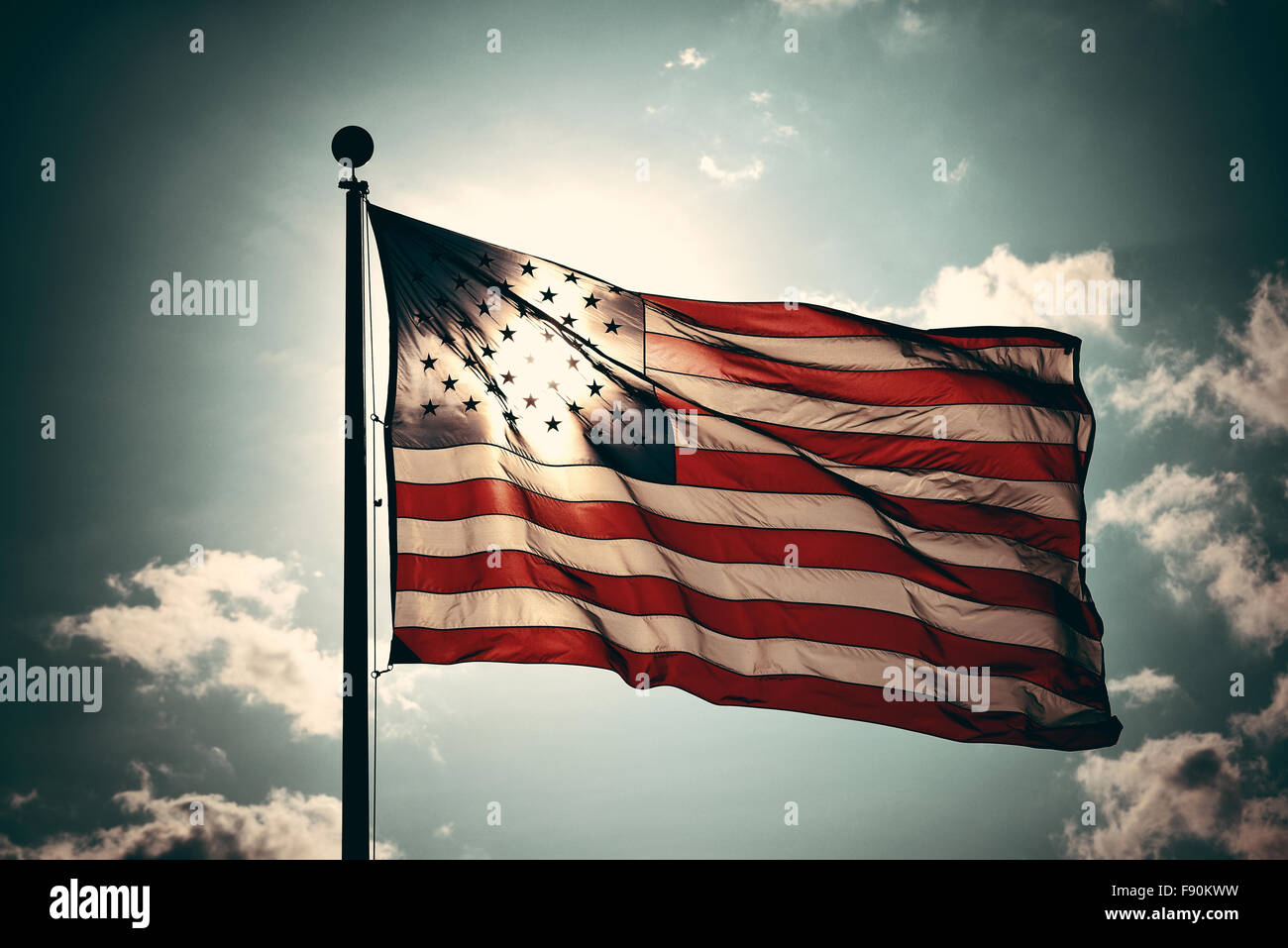National flag flying hi-res stock photography and images - Alamy