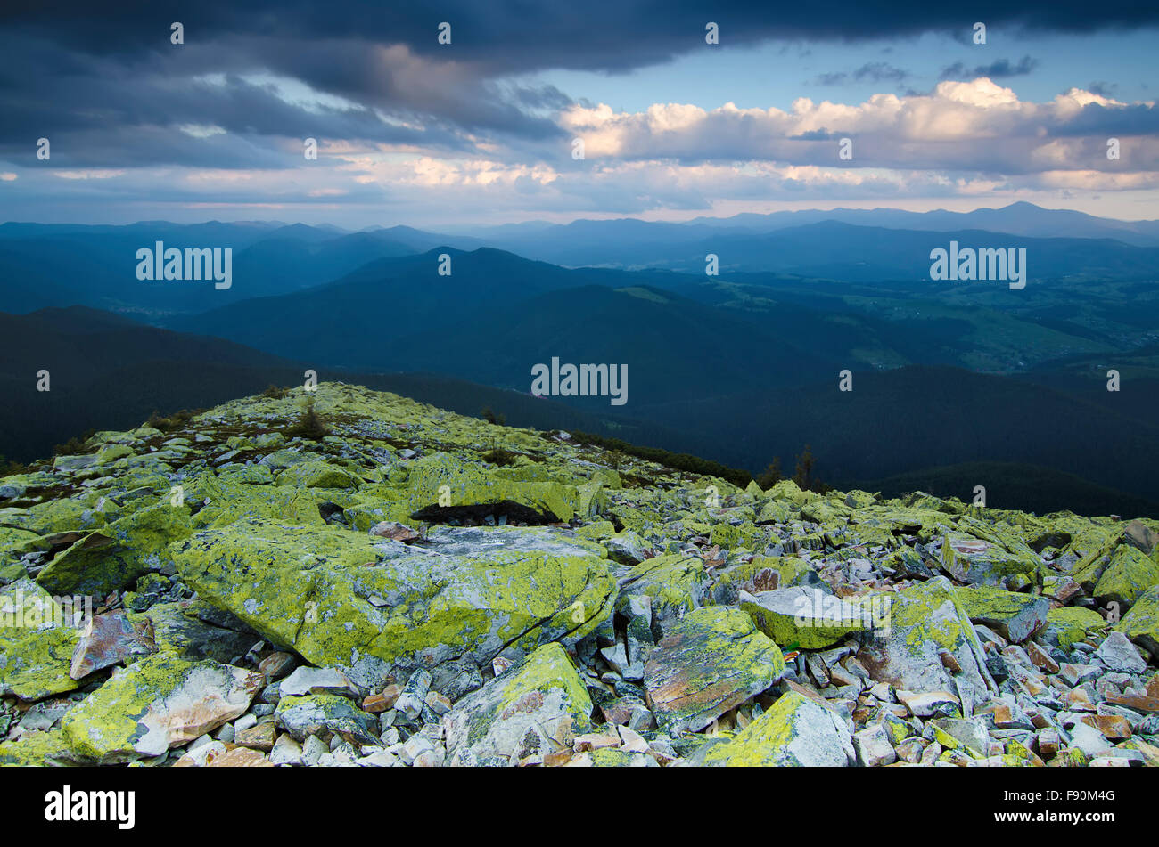 Carpathian mountain landscape Stock Photo - Alamy